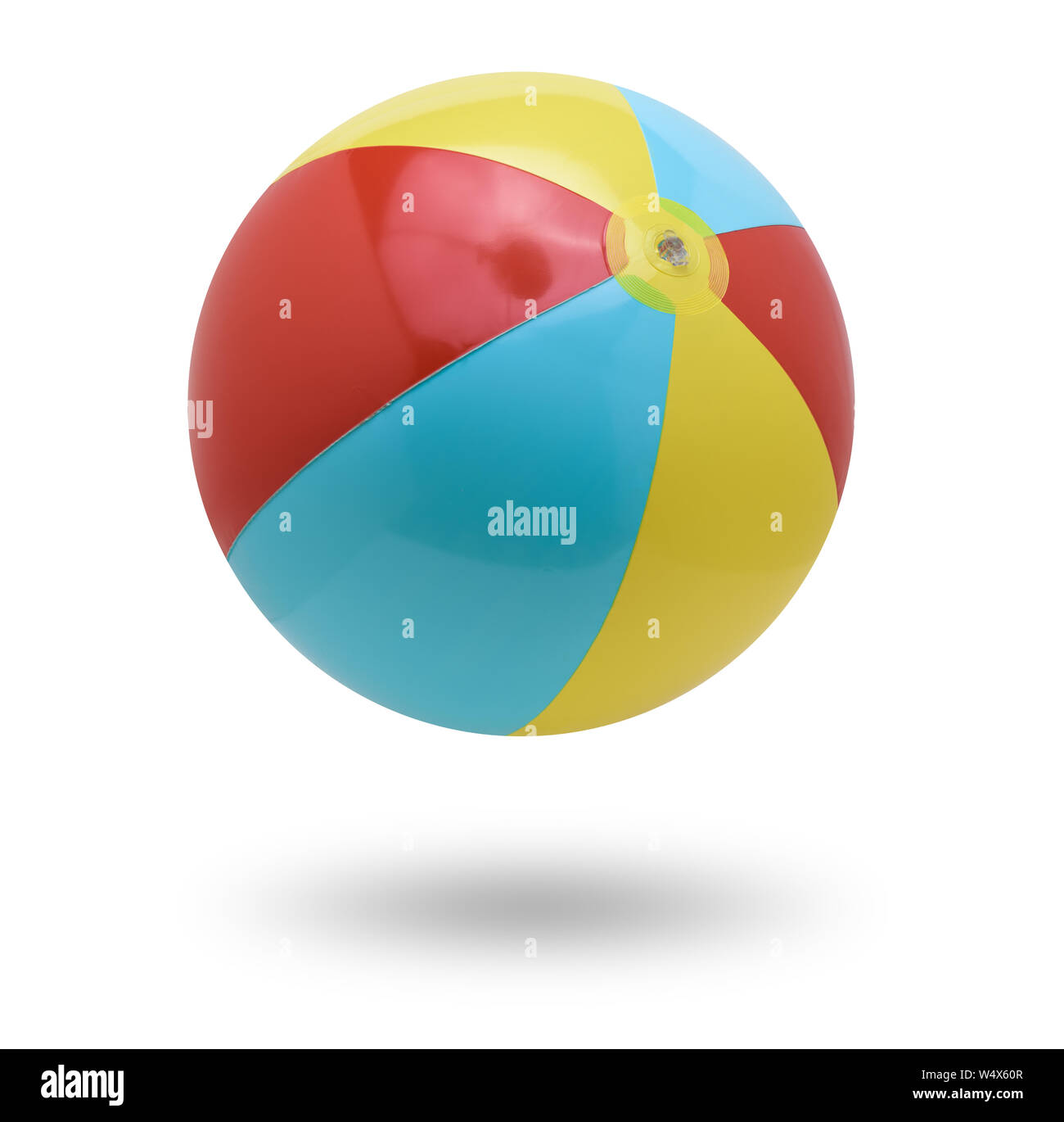 Beach ball isolated on white Stock Photo - Alamy