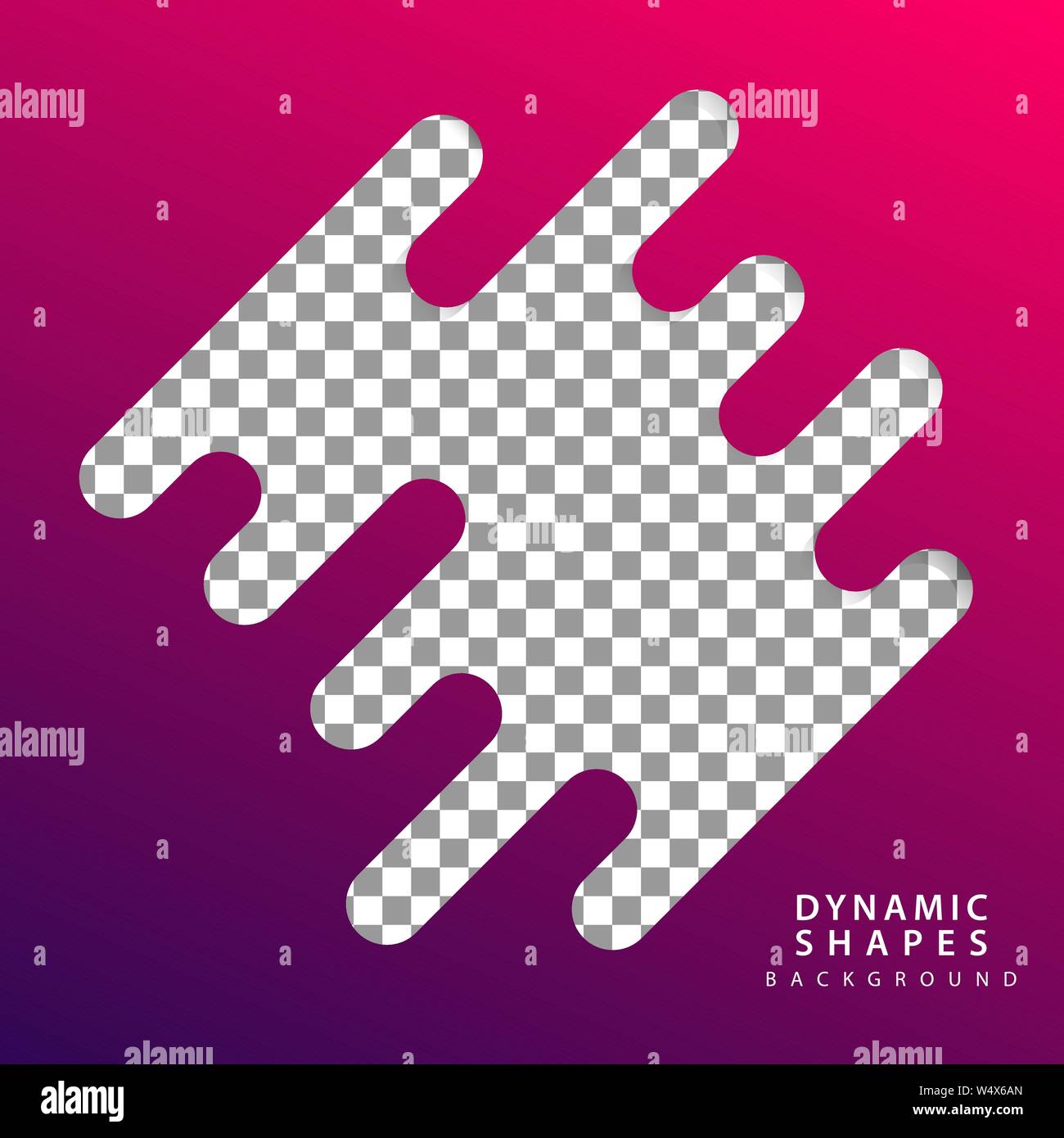 flat dynamic wavy form with irregular parallel rounded lines Background ...