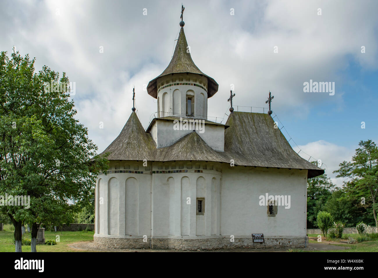Church of the Holy Cross, Patrauti, Romania Stock Photo - Alamy