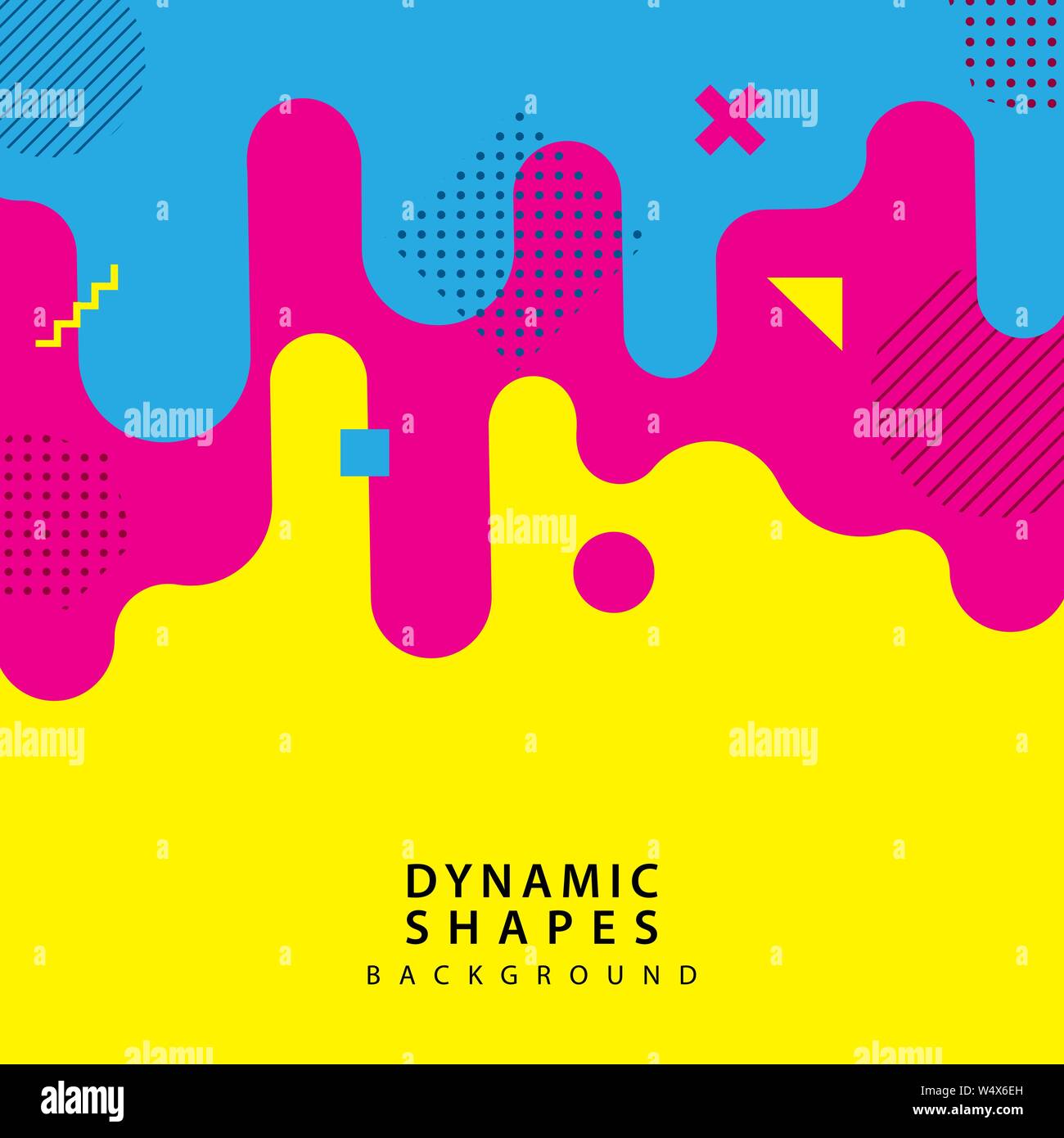 flat dynamic wavy form with irregular parallel rounded lines Background ...