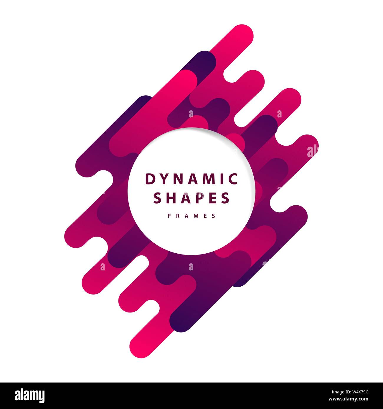Abstract flat dynamic frames background with trendy shapes for cover ...