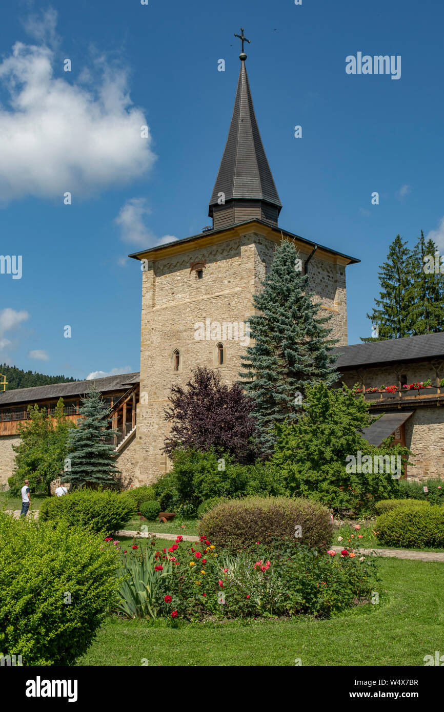 Entrance Tower at Sucevita Monastery, Sucevita, Romania Stock Photo - Alamy
