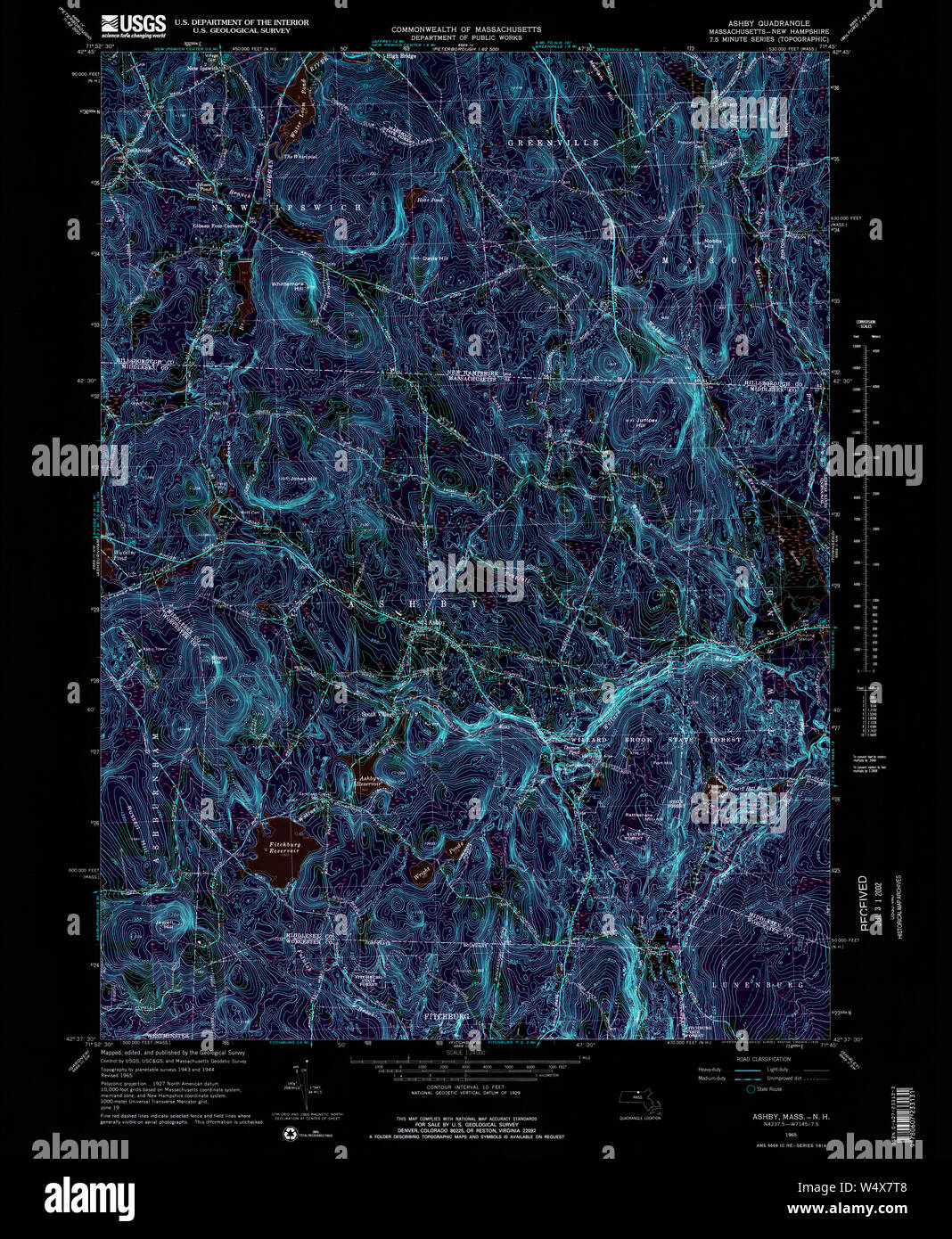 Map of ashby hi-res stock photography and images - Alamy