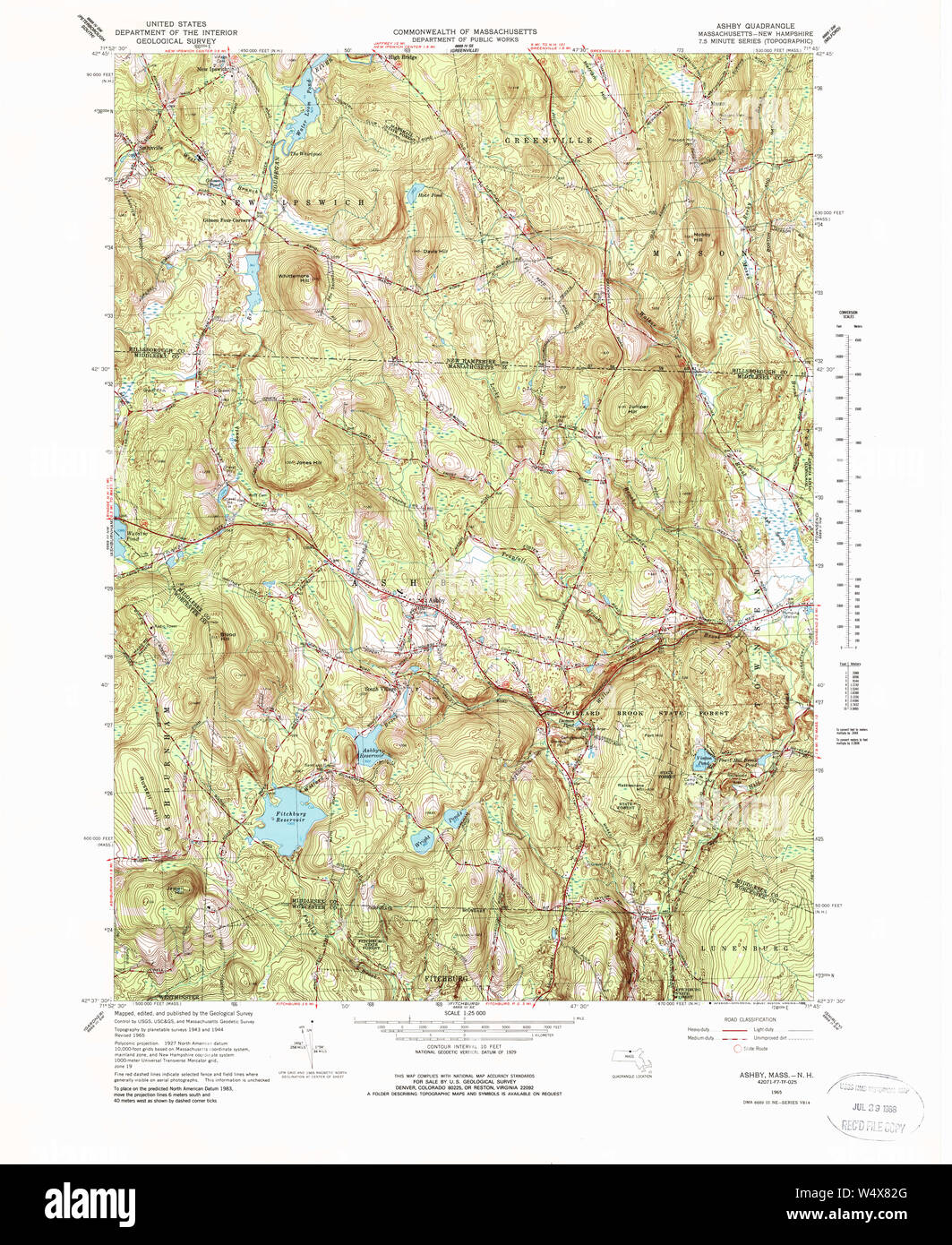 Map of ashby hi-res stock photography and images - Alamy