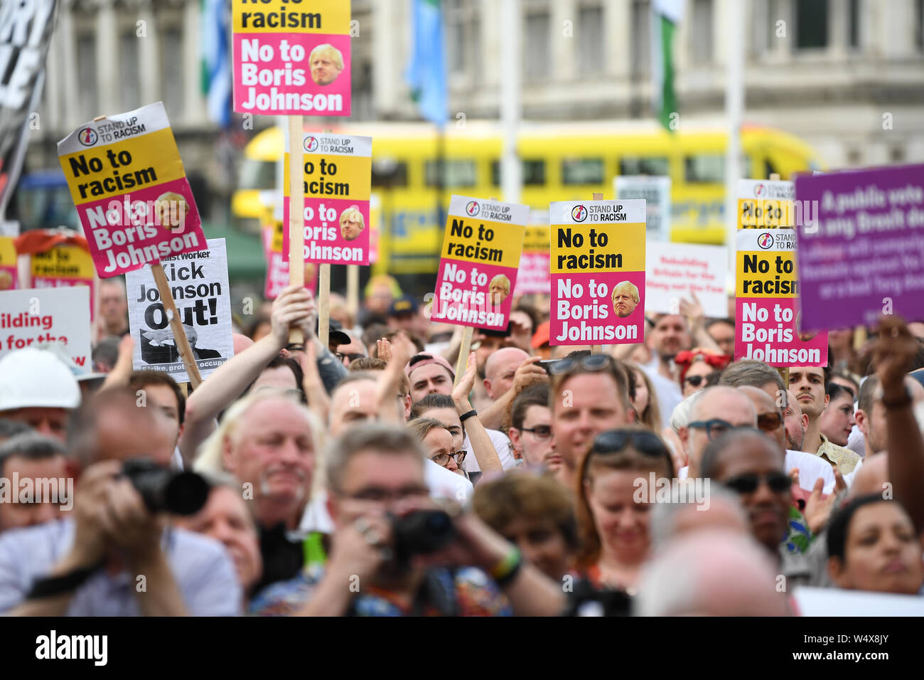 Listen as labour leader corbyn addresses rally in parliament square hi ...