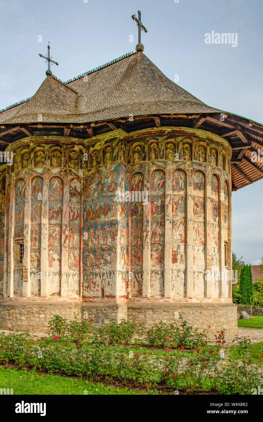 Painted Church at Humor Monastery, Humourlului, Romania Stock Photo - Alamy
