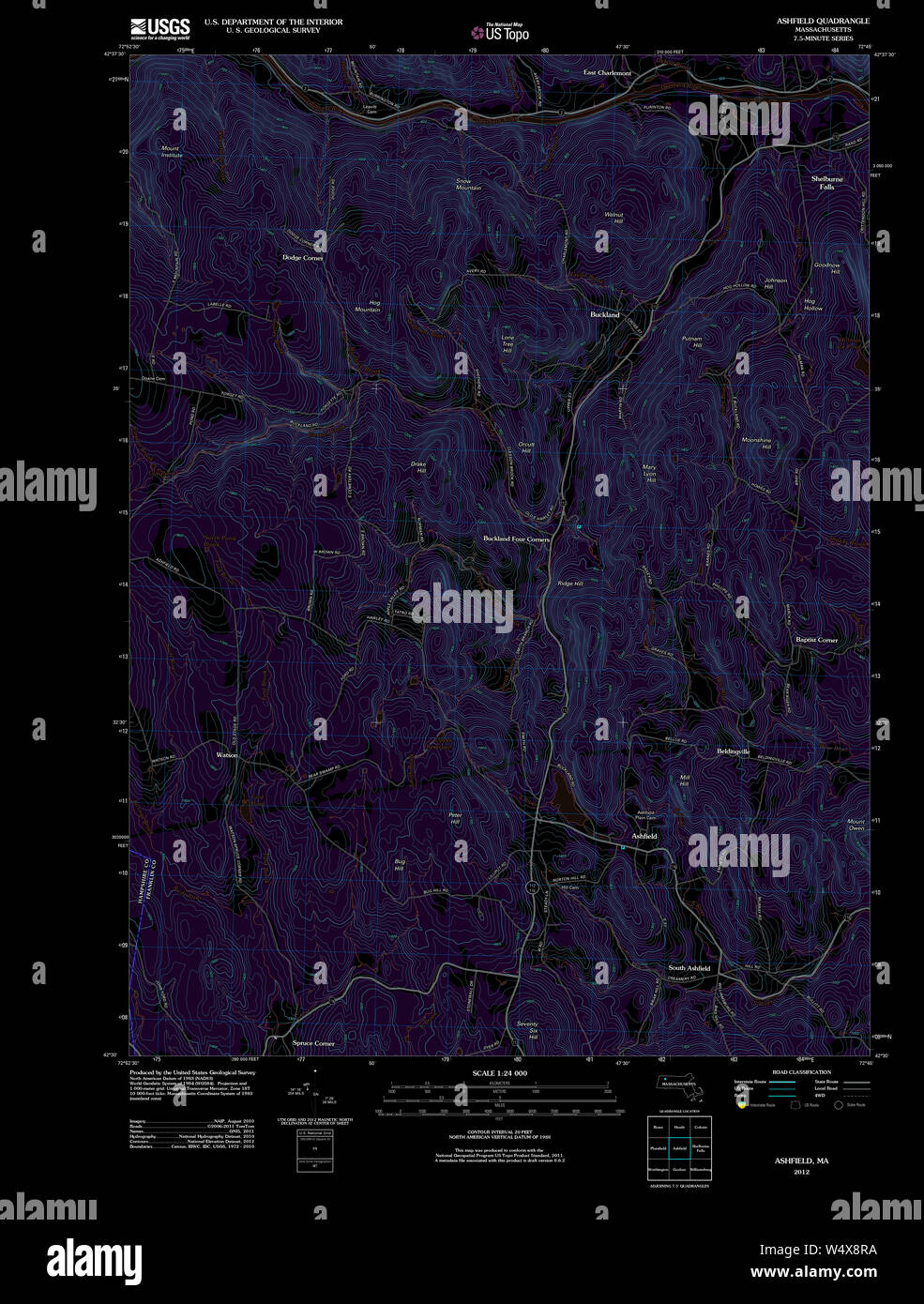 Ashfield map hi-res stock photography and images - Alamy