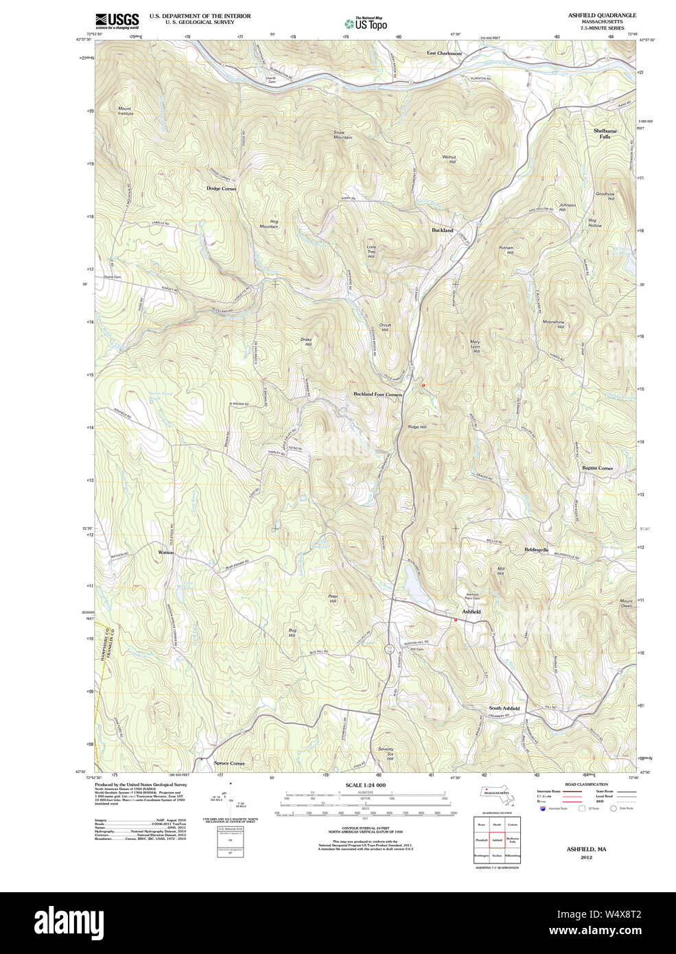 Ashfield map hi-res stock photography and images - Alamy