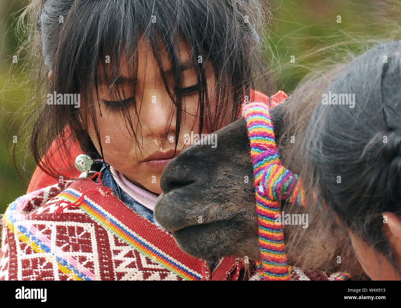 travel in peru cusco machu picchu to lake titicaka Stock Photo - Alamy