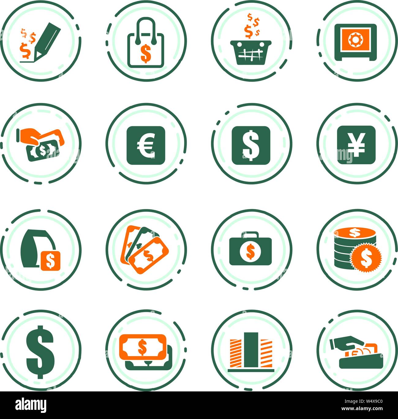 E-commers vector icons for user interface design Stock Vector Image ...