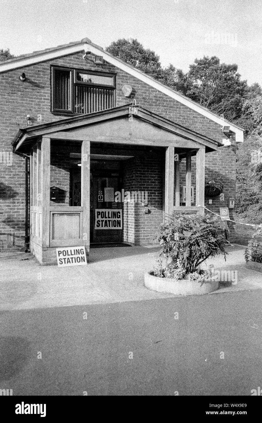 Polling station at Medstead Village hall, Medstead, Alton, Hampshire ...