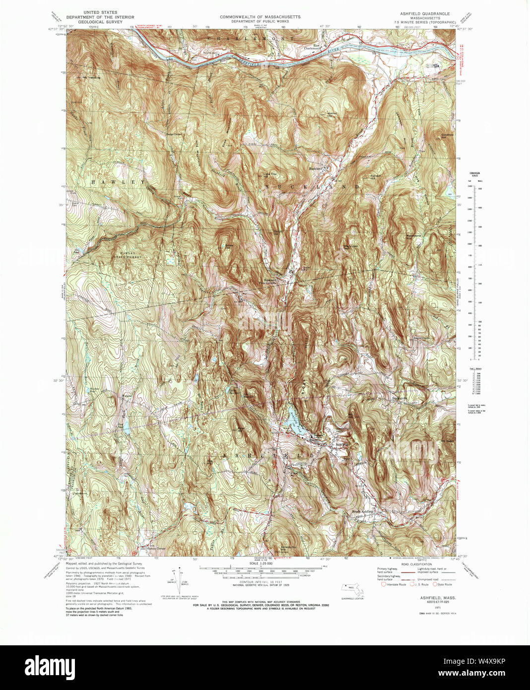 Map of ashfield hi-res stock photography and images - Alamy
