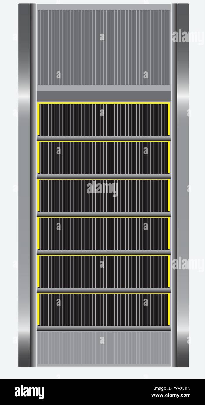 Escalator top view Stock Vector Images - Alamy
