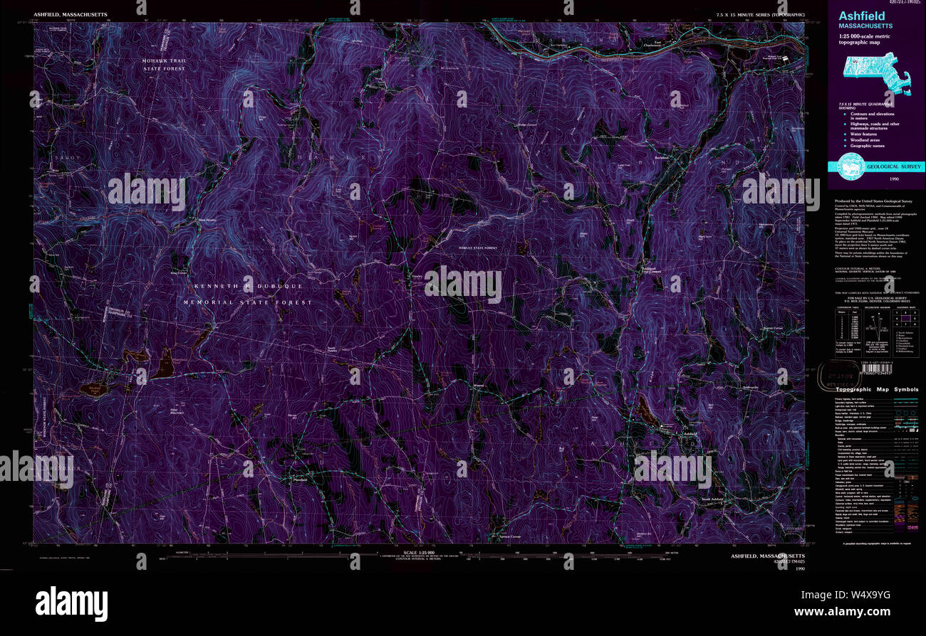 Ashfield map hi-res stock photography and images - Alamy