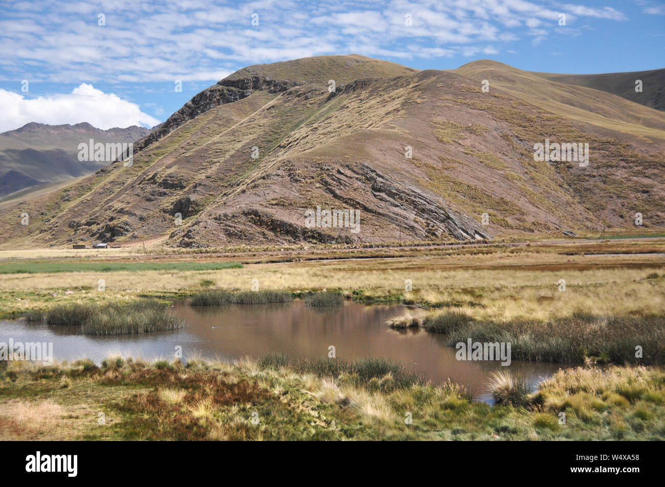 travel in peru cusco machu picchu to lake titicaka Stock Photo - Alamy