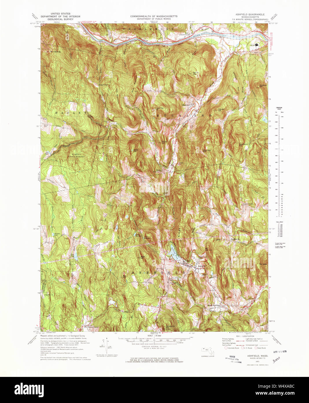 Map of ashfield hi-res stock photography and images - Alamy