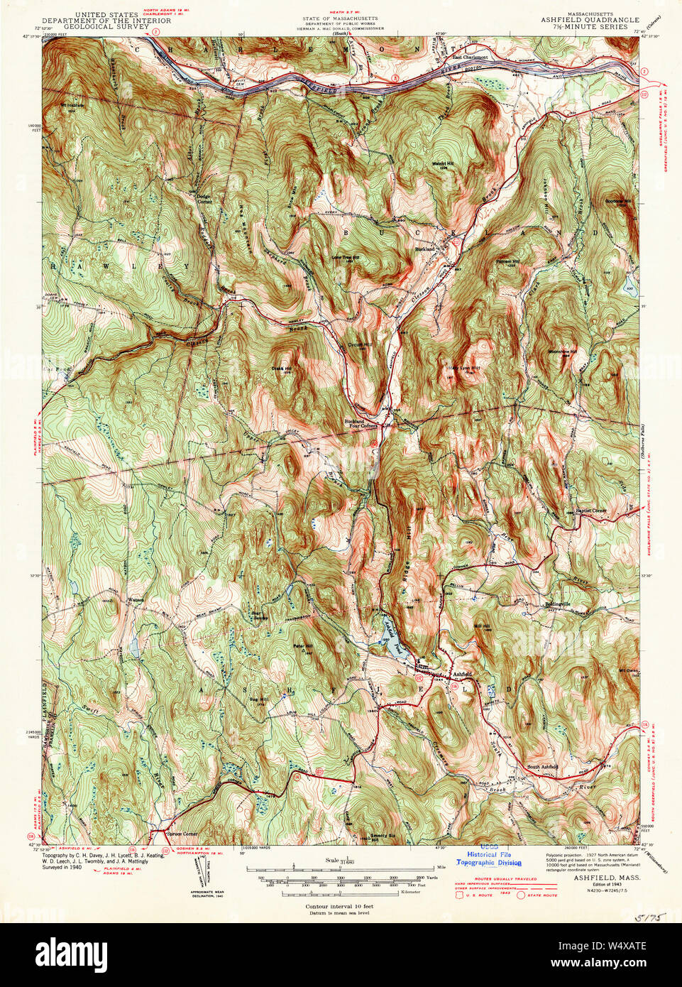 Map of ashfield hi-res stock photography and images - Alamy