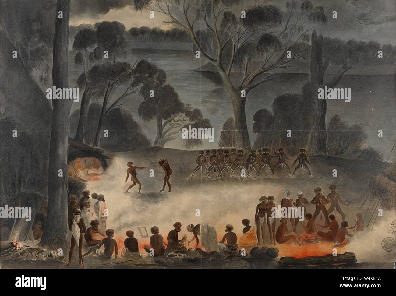 Corroboree on the Murray River Stock Photo - Alamy