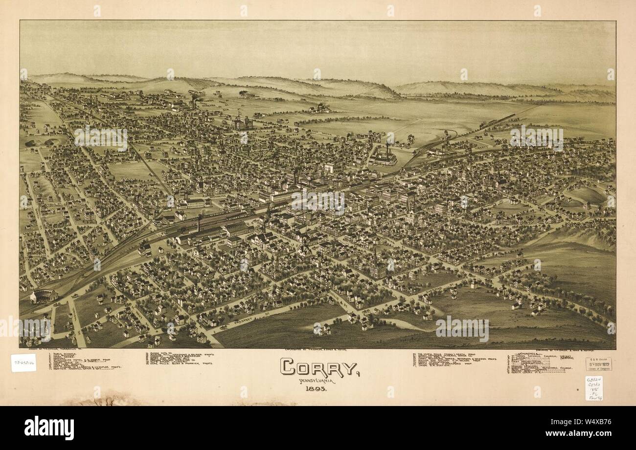 Corry, Pennsylvania 1895 Stock Photo - Alamy