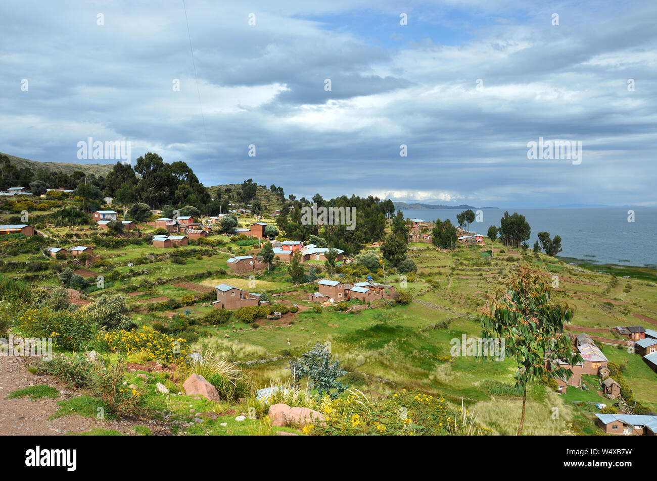 travel in peru cusco machu picchu to lake titicaka Stock Photo - Alamy