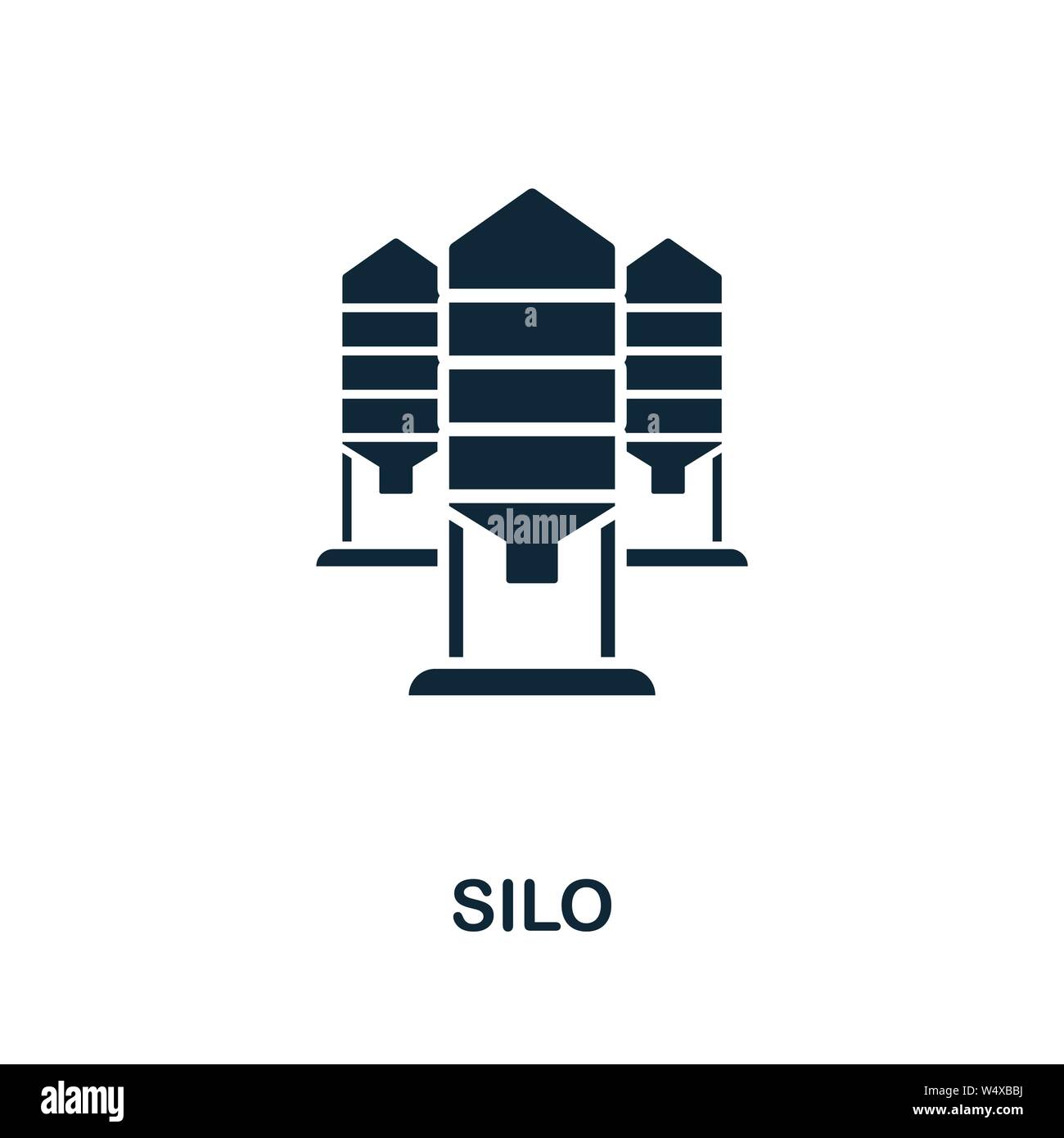 Silo vector icon symbol. Creative sign from farm icons collection ...