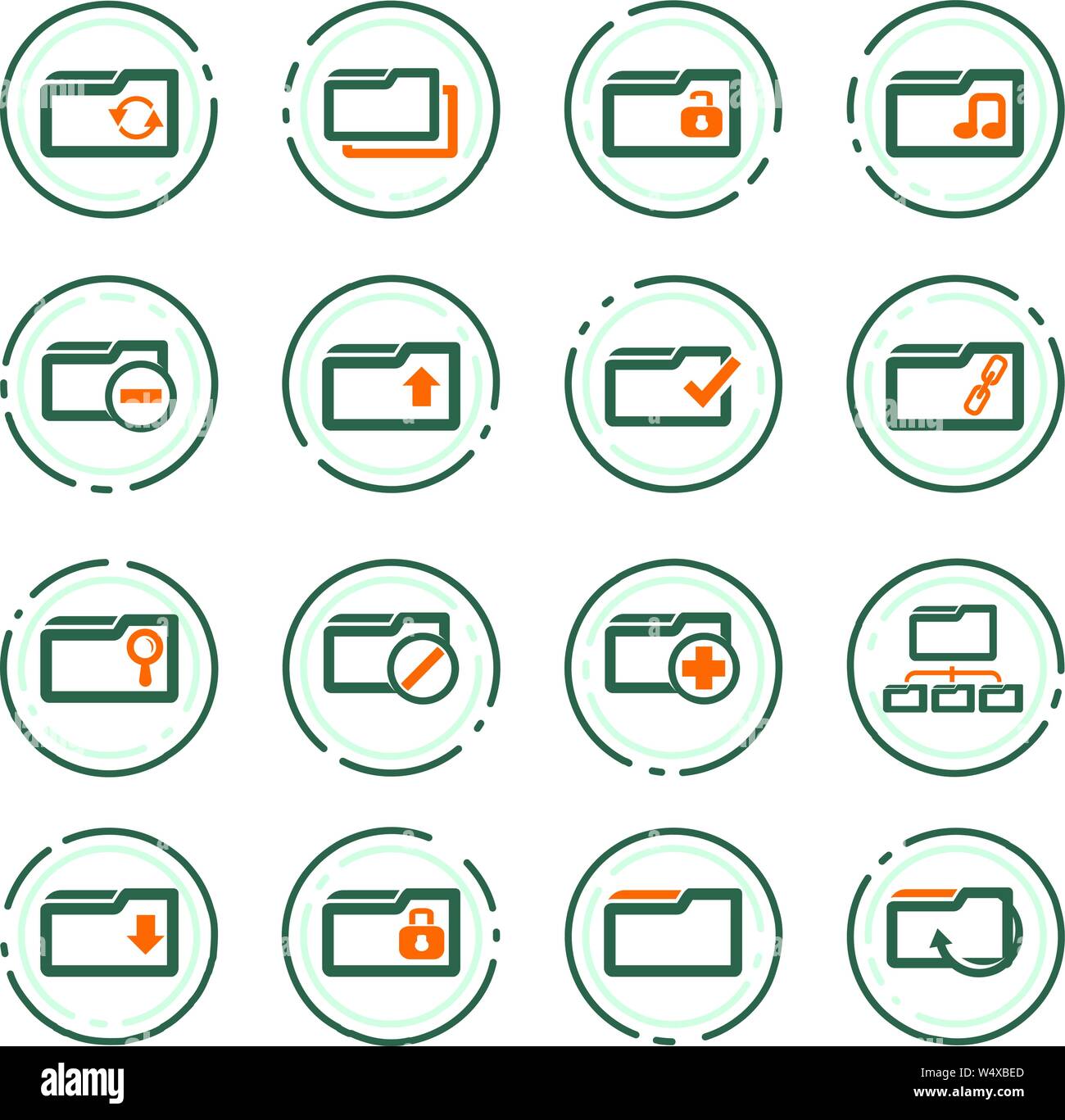 Folder vector icons for user interface design Stock Vector Image & Art - Alamy