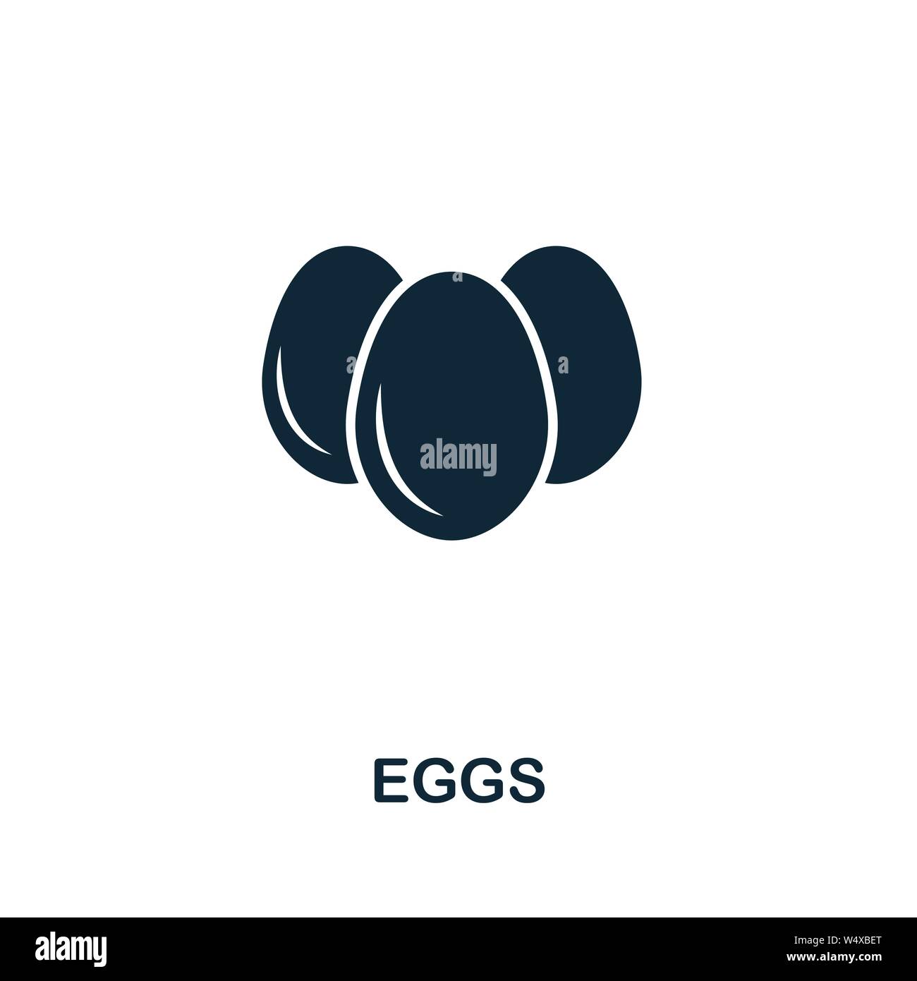 Eggs vector icon symbol. Creative sign from farm icons collection ...