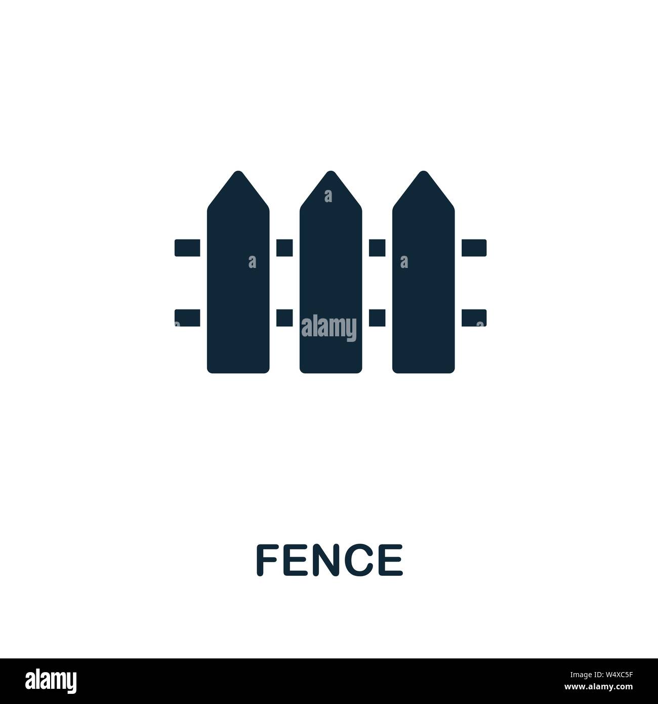 Fence vector icon symbol. Creative sign from farm icons collection ...