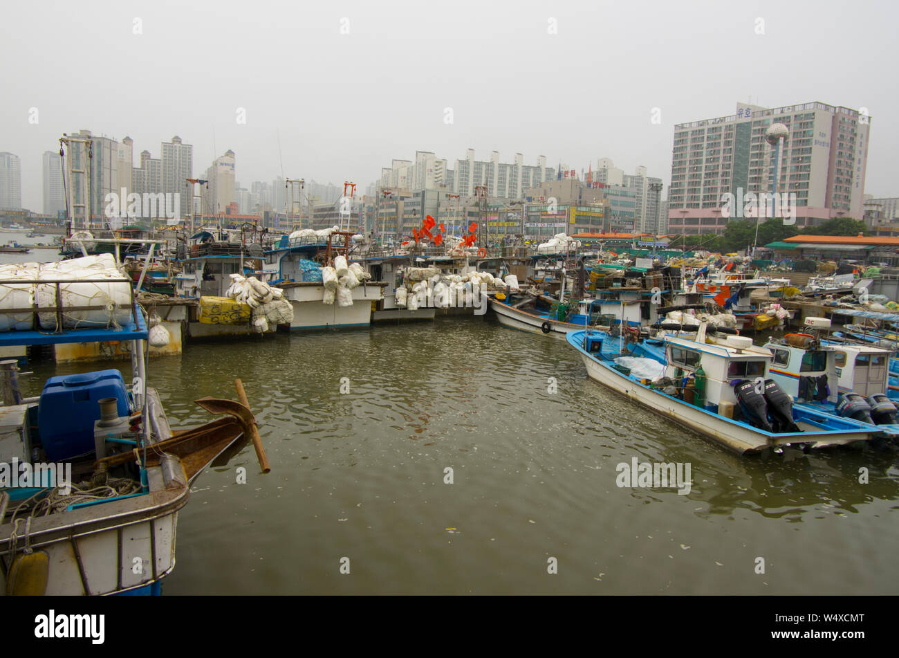 fishing boats on the port Stock Photo - Alamy
