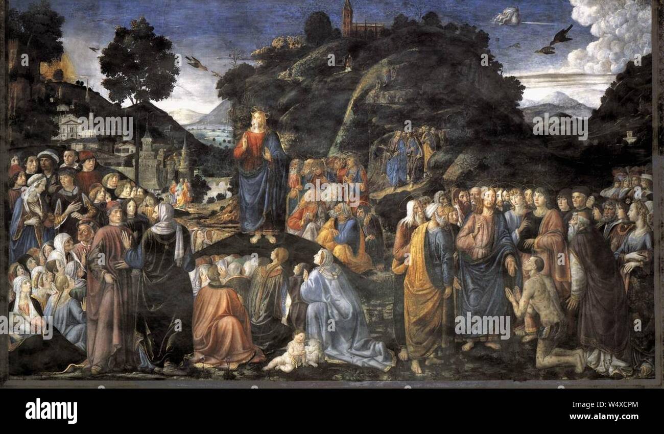 Cosimo rosselli sermone della montagna hi-res stock photography and ...