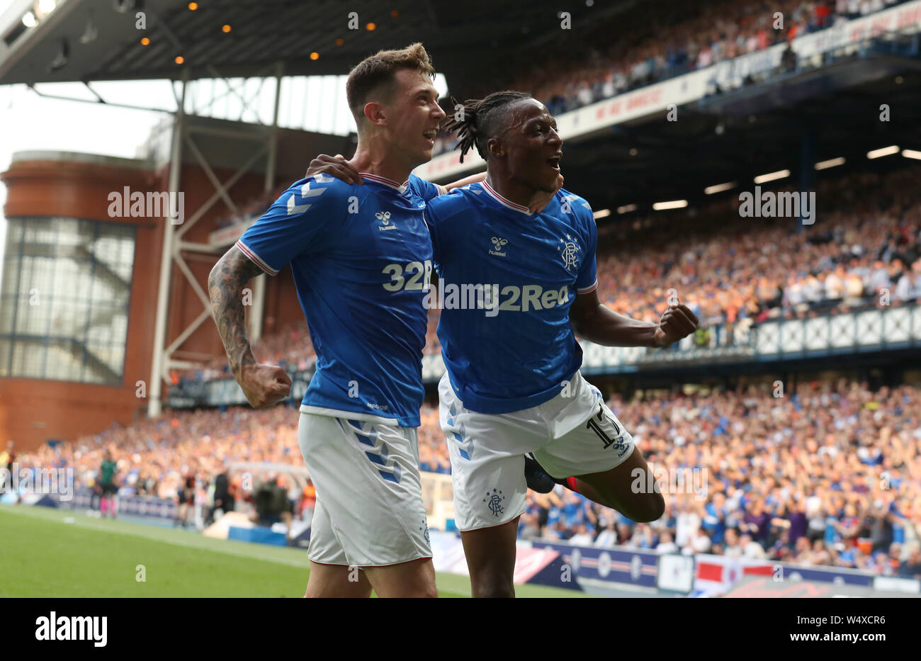 Joe aribo rangers celebrates hi-res stock photography and images - Alamy