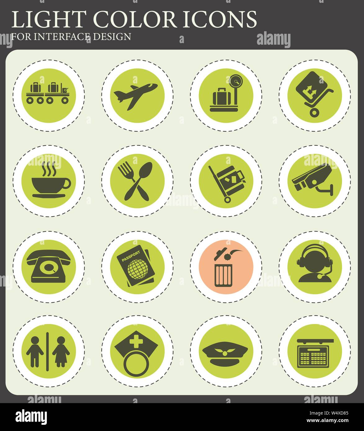 Airport simply symbols web user hi-res stock photography and images - Alamy