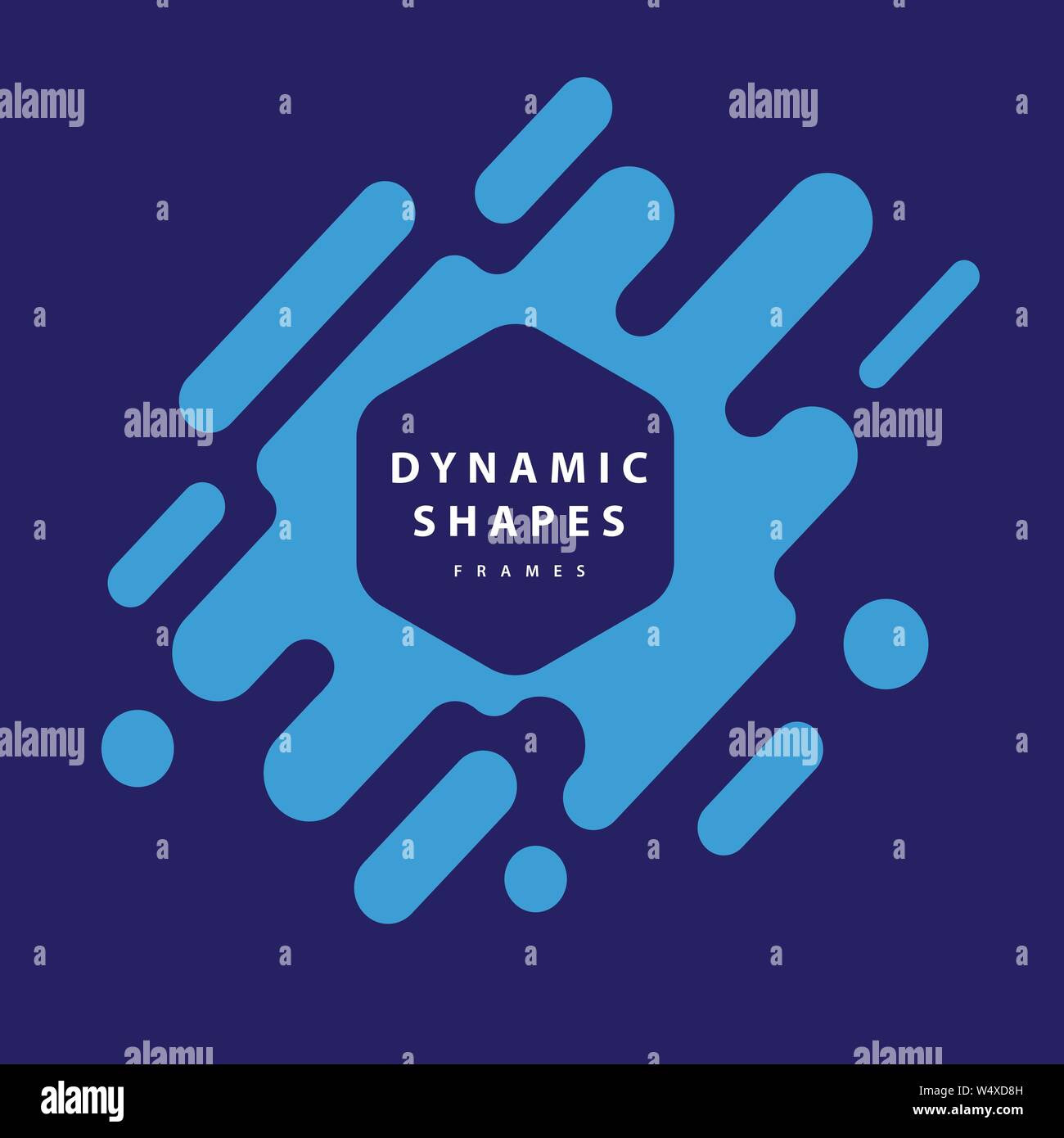 Abstract flat dynamic frames background with trendy shapes for cover ...