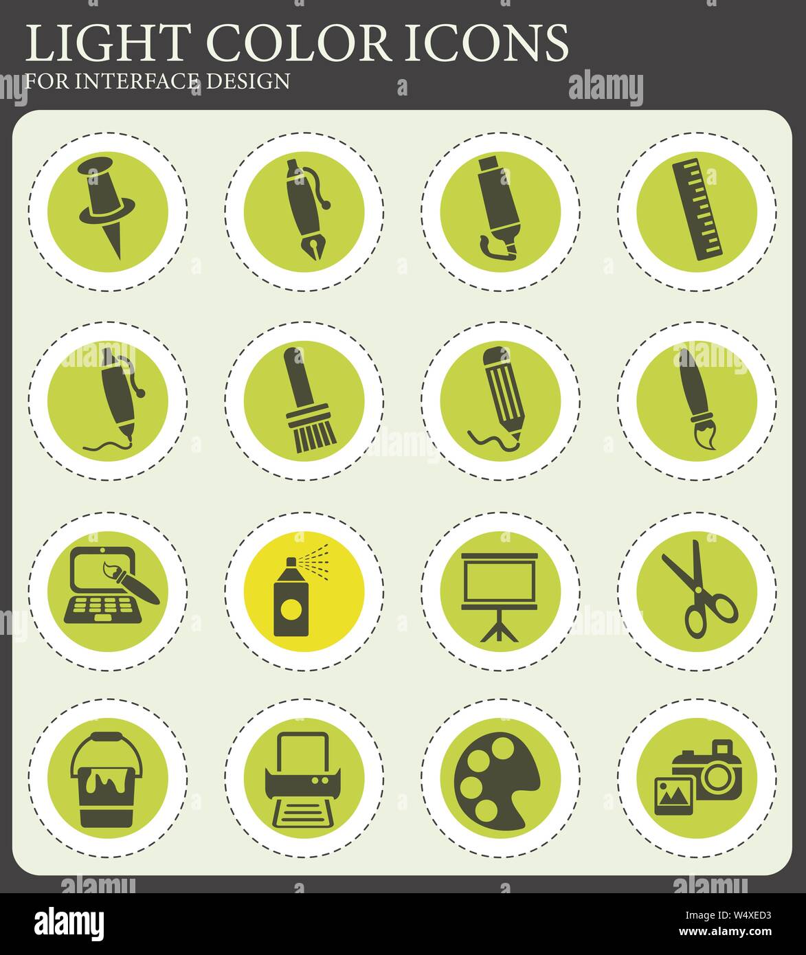 art web icons for user interface design Stock Vector Image & Art - Alamy