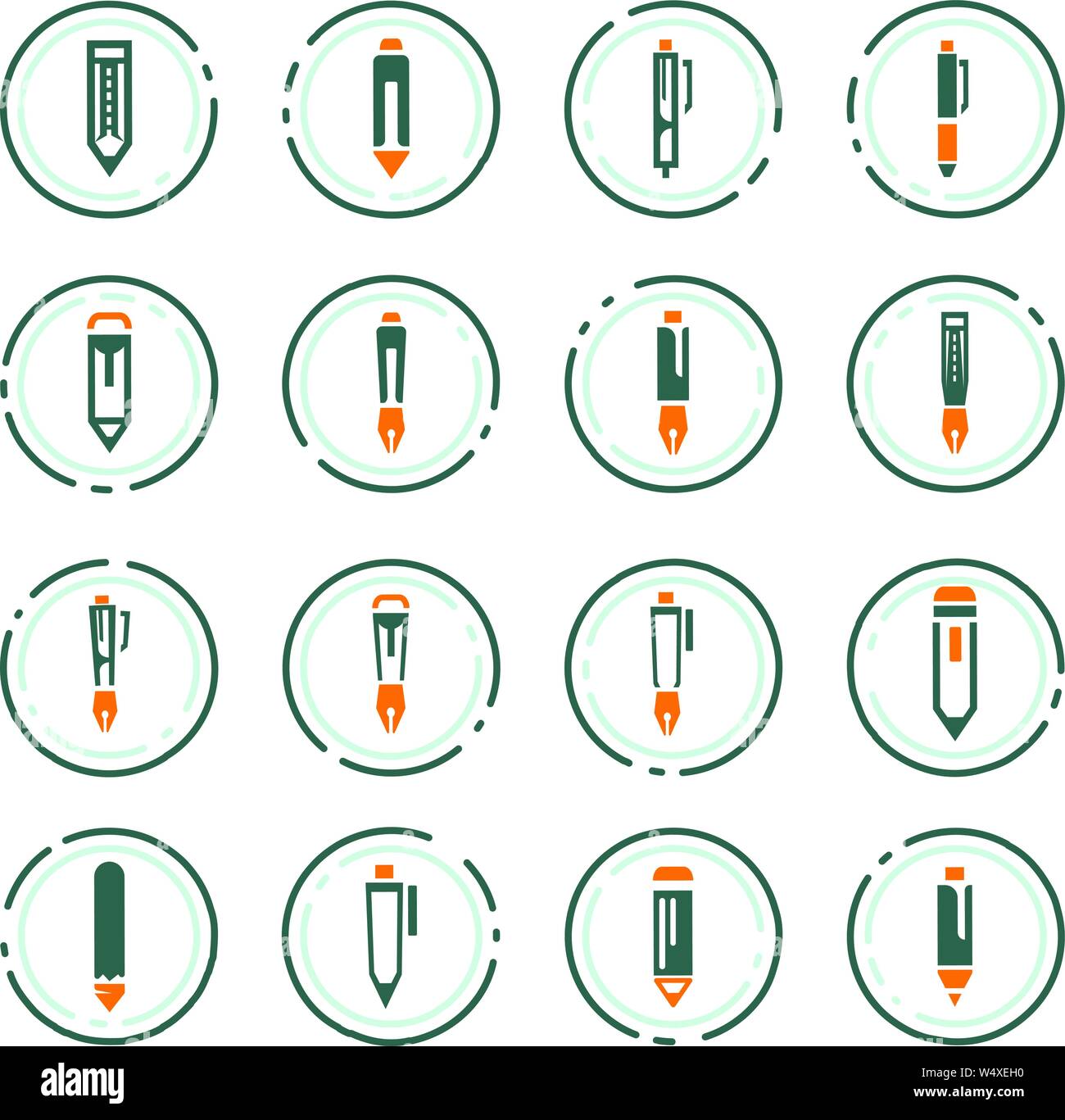 Edit color vector icons for user interface design Stock Vector Image ...