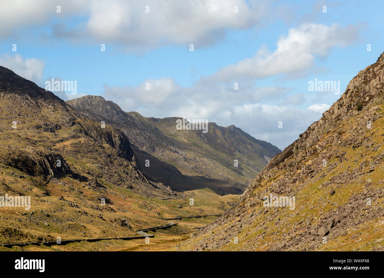 The Llanberis Pass in North Wales Stock Photo - Alamy
