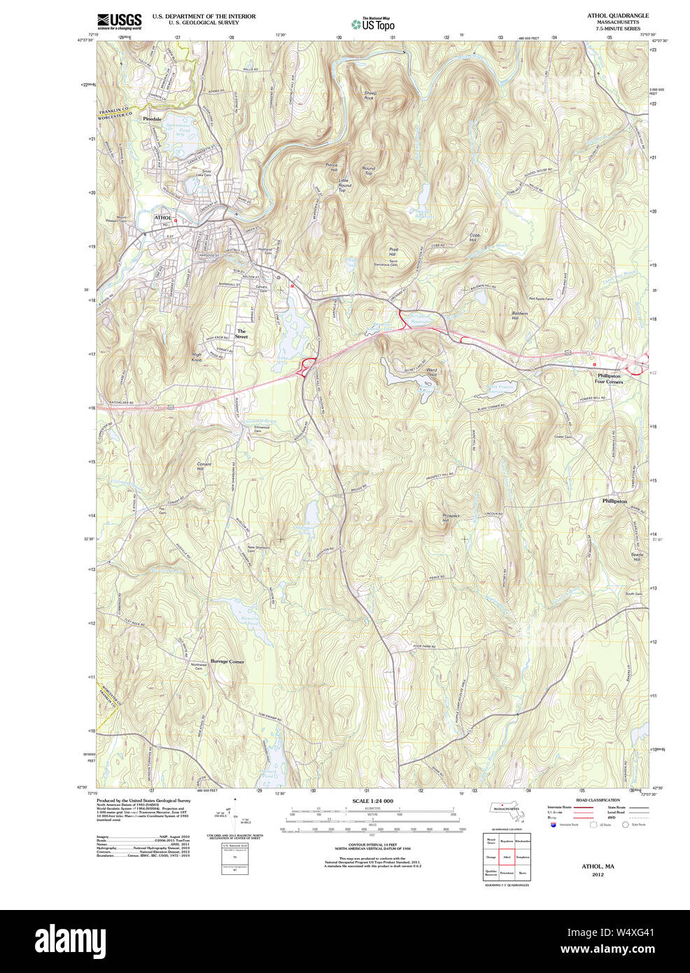 Athol map Cut Out Stock Images & Pictures - Alamy