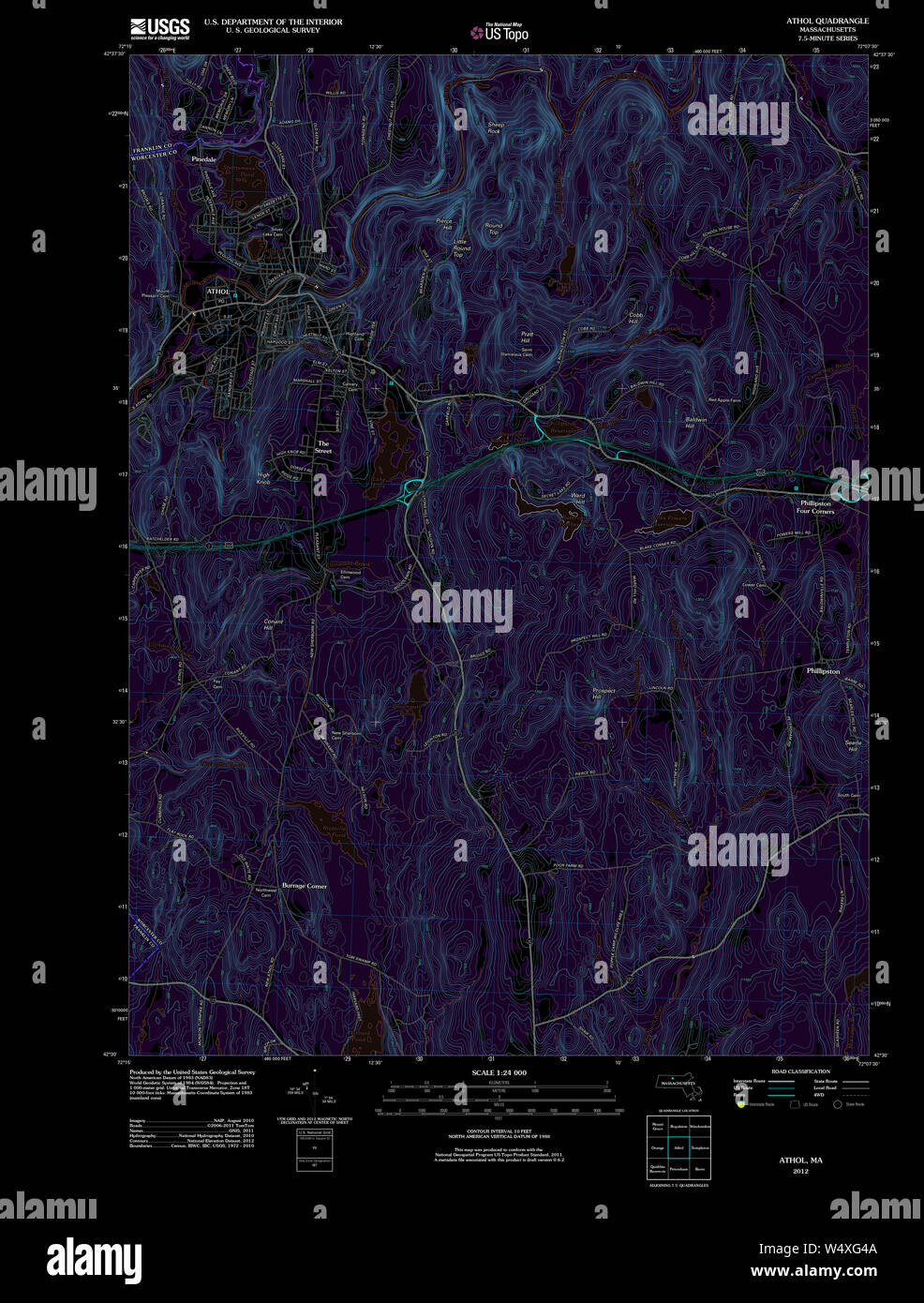 Athol map hi-res stock photography and images - Alamy