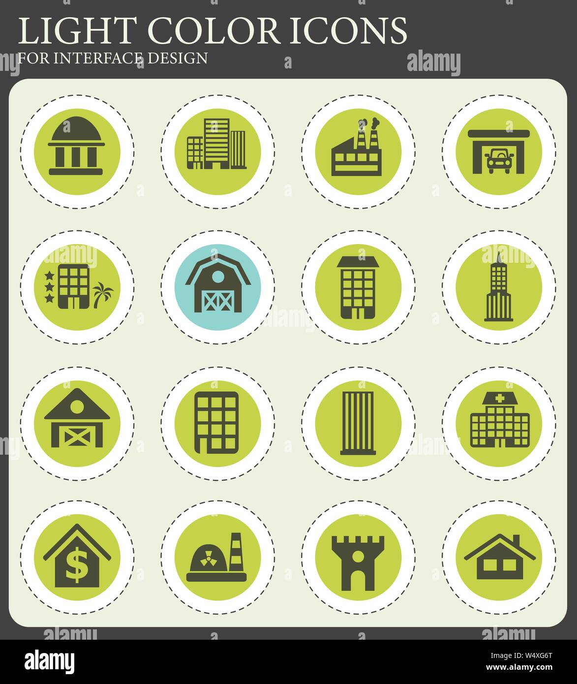 building web icons for user interface design Stock Vector Image & Art ...