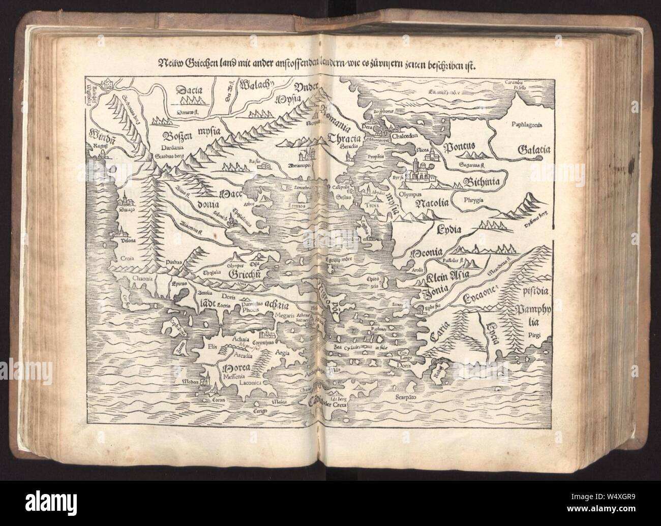 Cosmographia (Sebastian Münster) p 108 Stock Photo - Alamy