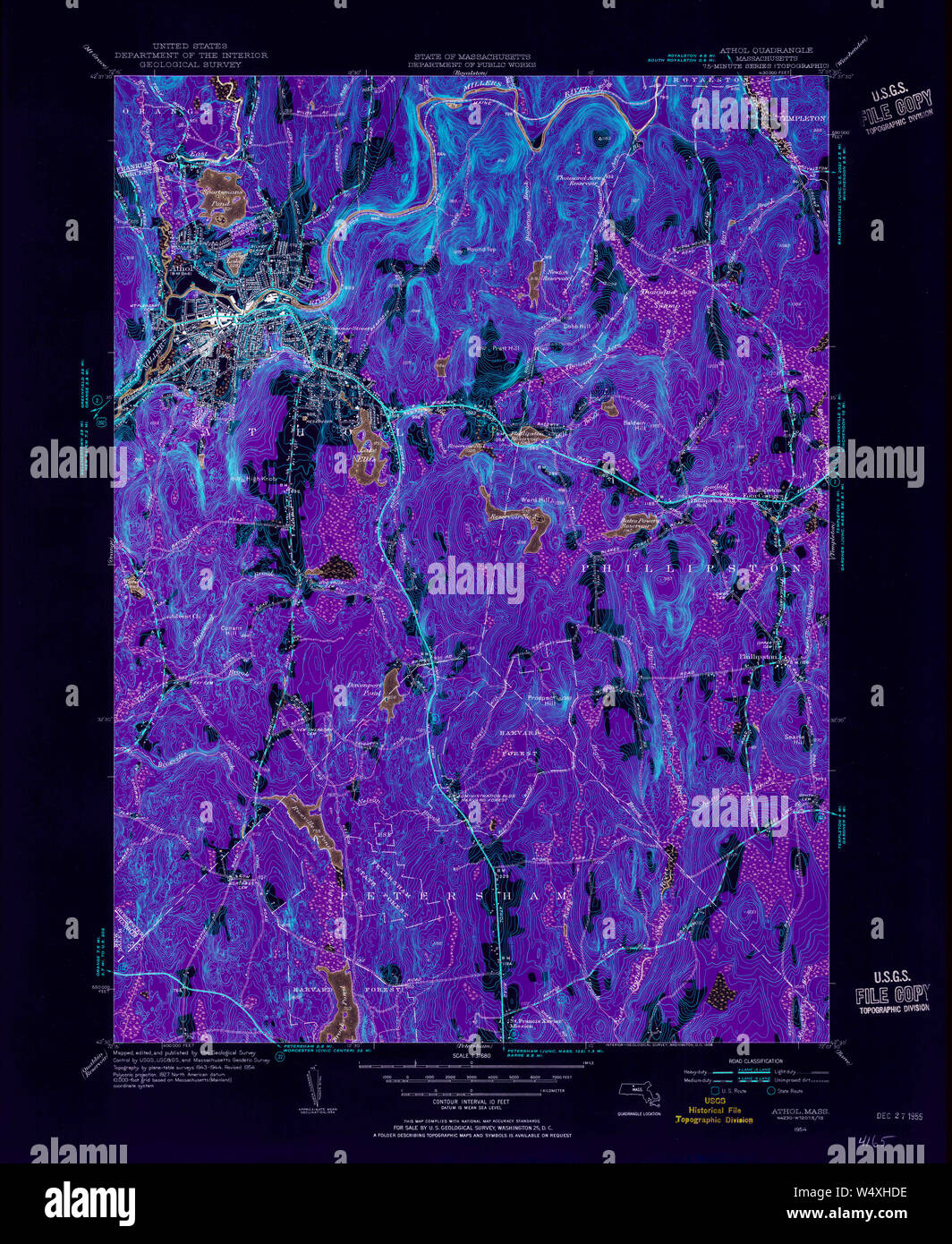 Map of athol hi-res stock photography and images - Alamy