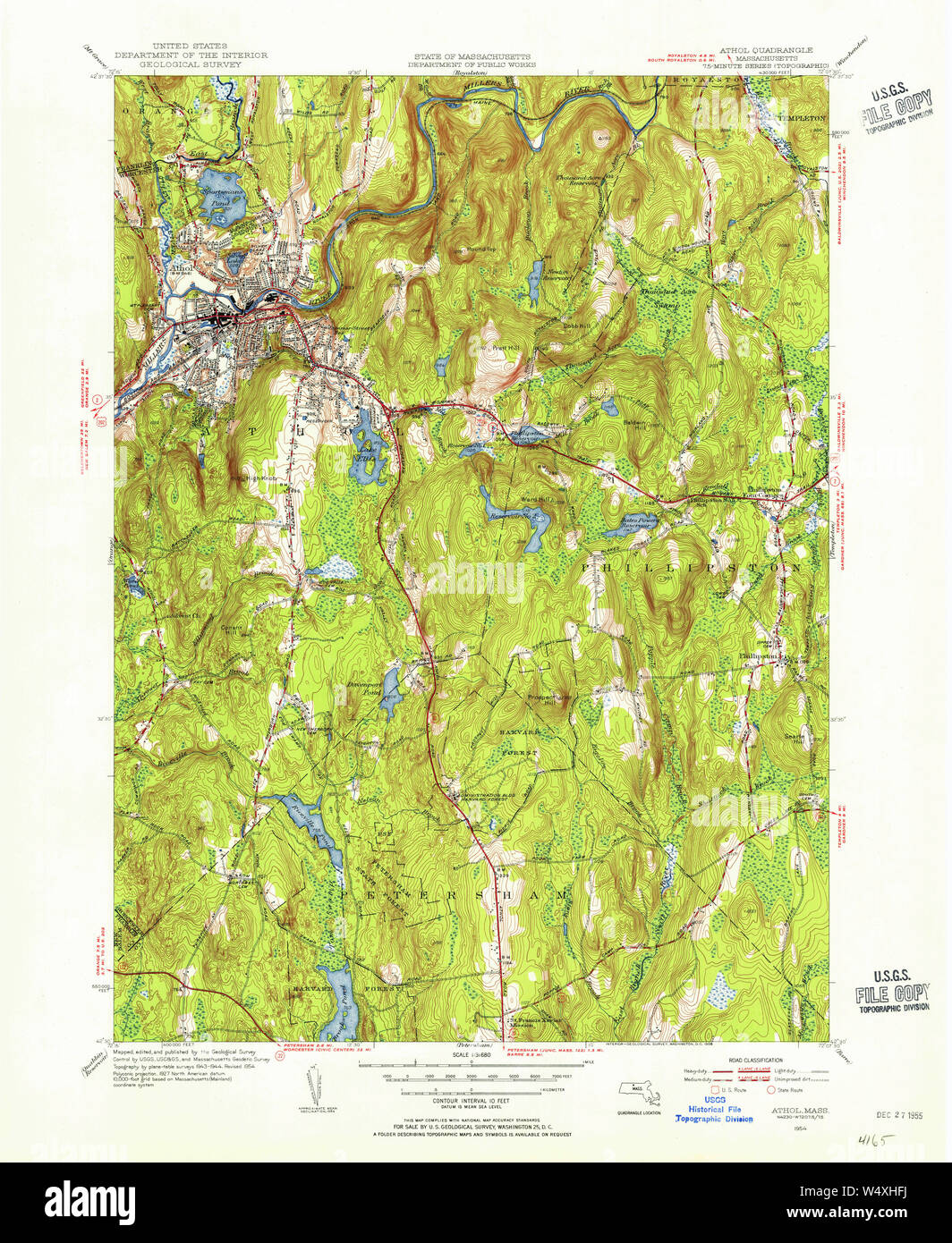 Map of athol hi-res stock photography and images - Alamy