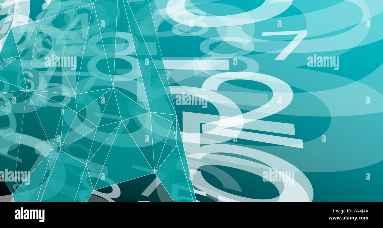 Tech abstract numbers, digital networking Stock Vector Image & Art - Alamy
