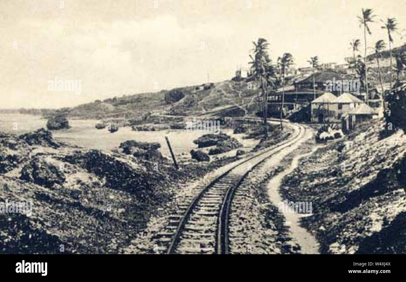 Costruction of the Barbados Railway Stock Photo - Alamy