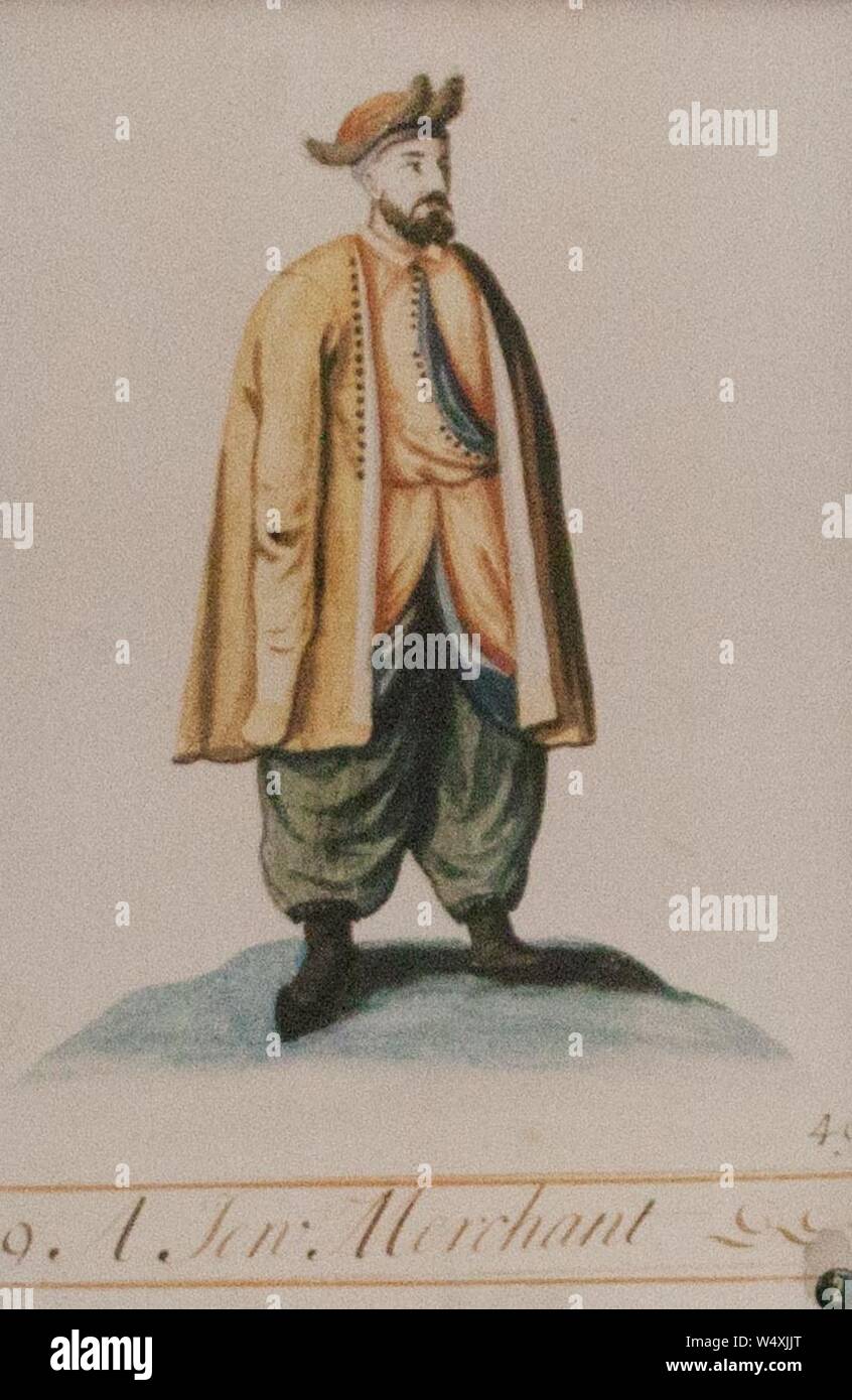 Costume of a Jew merchant Stock Photo - Alamy