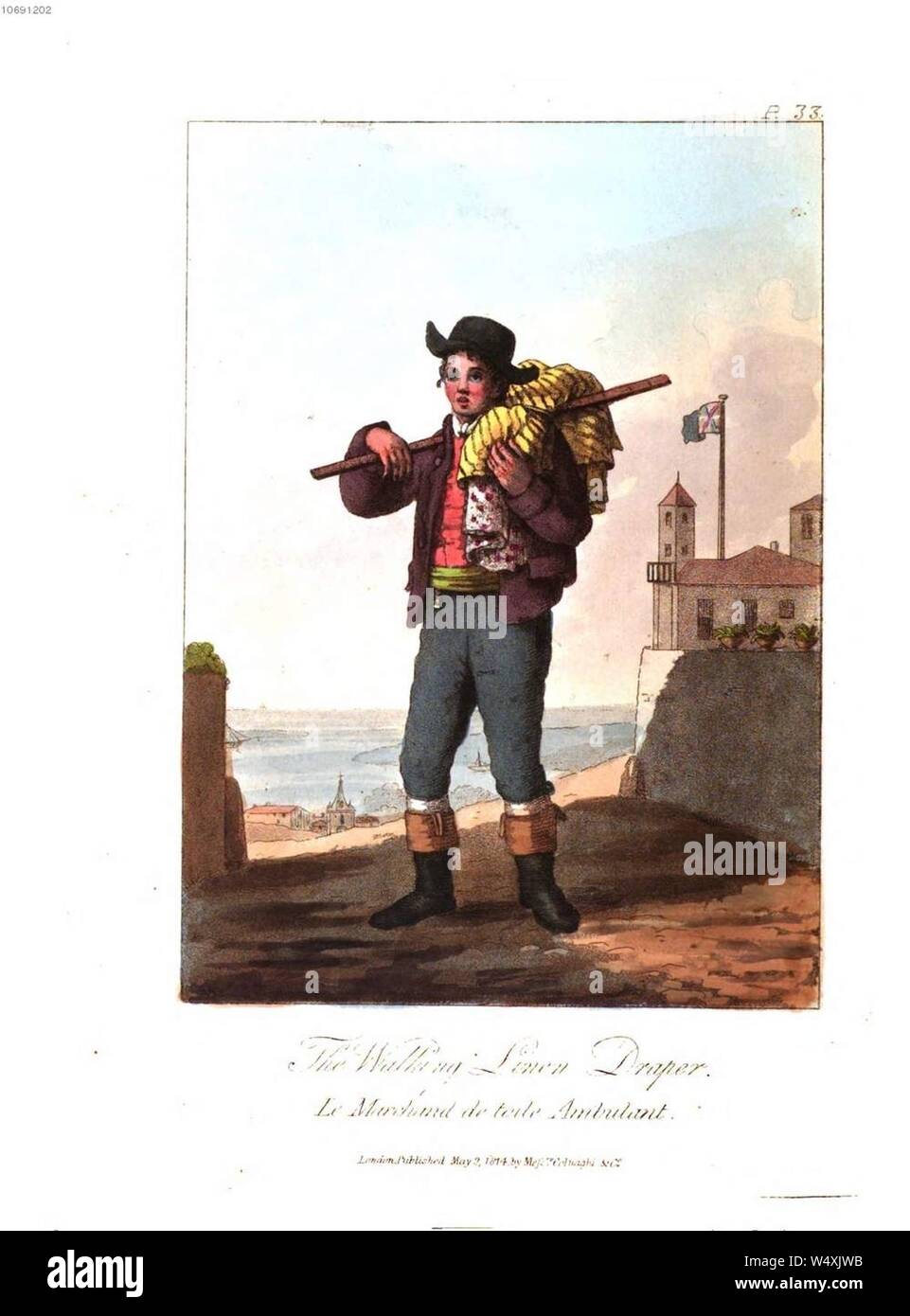 Costume of Portugal by Henry L'Evêque 144 Stock Photo - Alamy