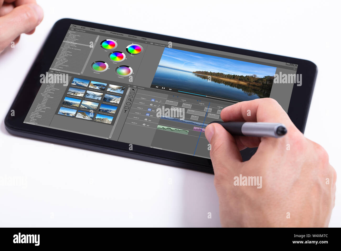 Editing table hi-res stock photography and images - Alamy