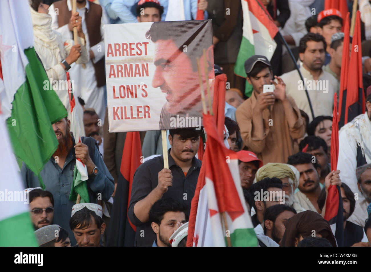 QUETTA, PAKISTAN, JUL 25: supporters of opposition parties in National ...