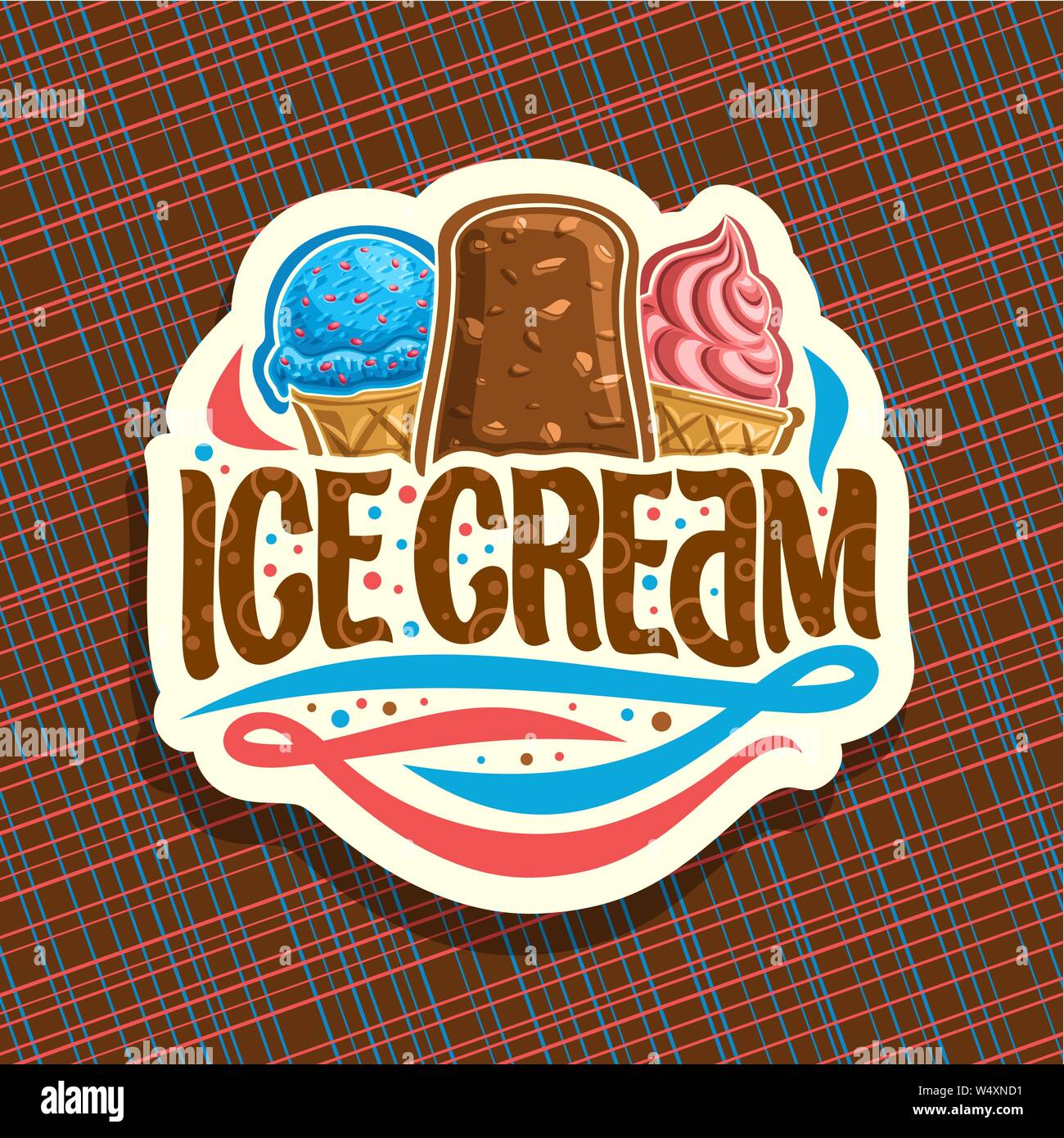 Ice cream bar cone Stock Vector Images - Alamy