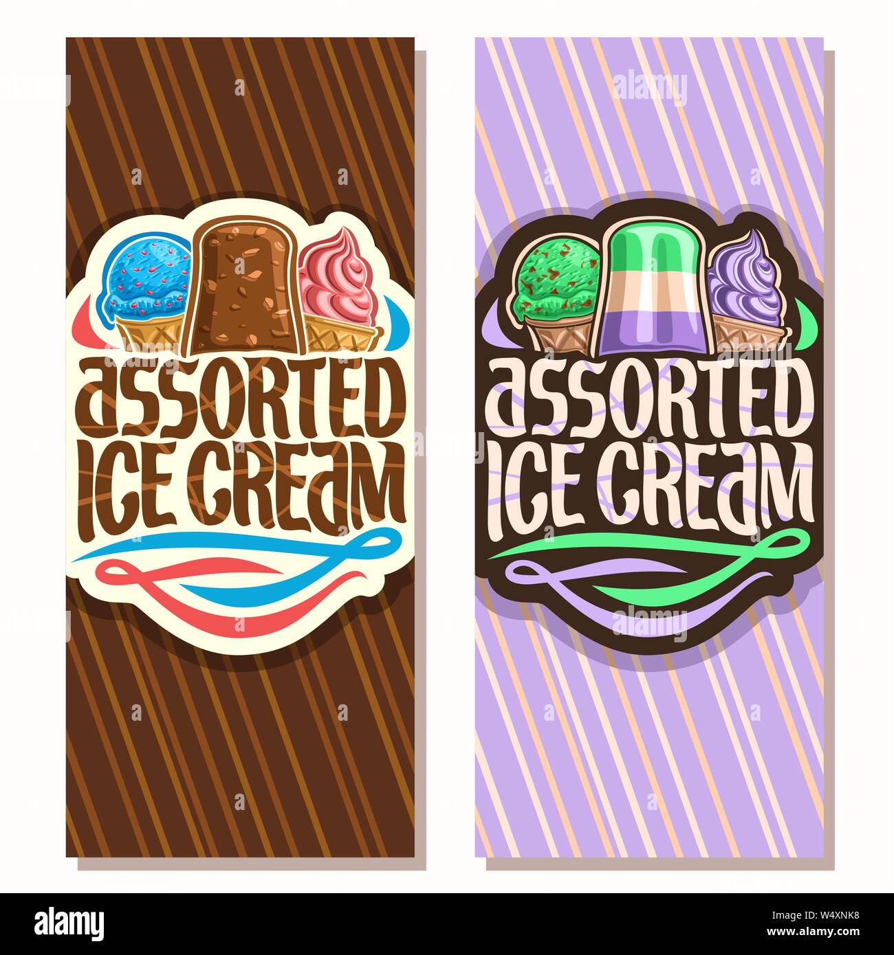 Vector vertical banners for italian Ice Cream Stock Vector Image & Art ...